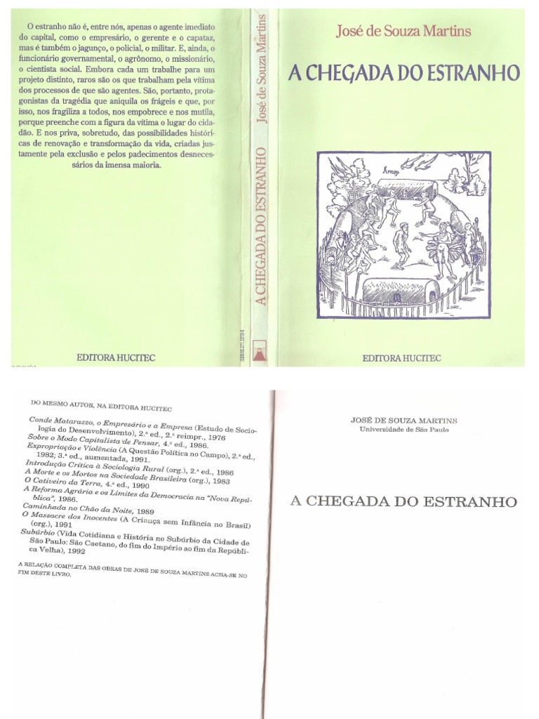 A Chegada Do Estranho Jose de Souza Martins | PDF A Chegada Do Estranho Jose de Souza Martins | PDF