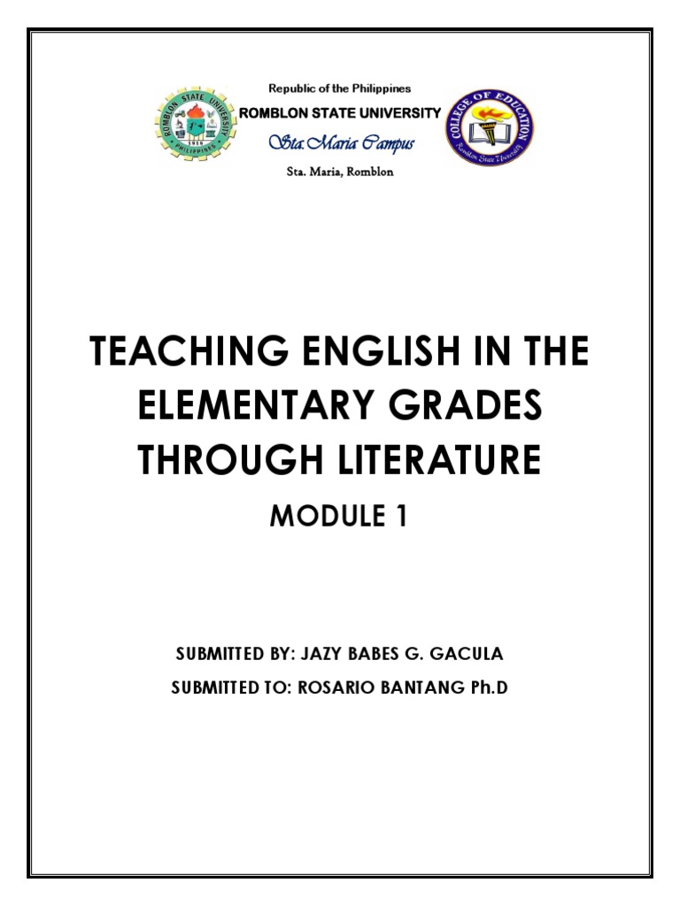 Module 1and2 Pdf Learning Language Education 