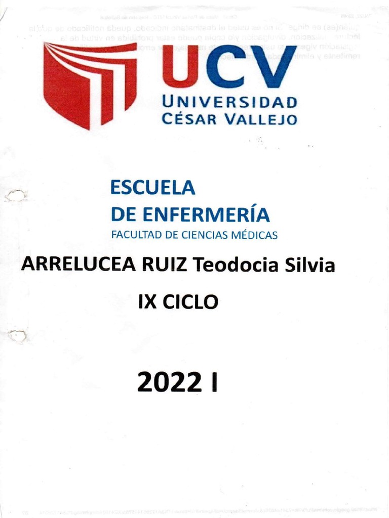 ARRELUCEA RUIZ T. SILVIA Rotacion Medicina 1II | PDF