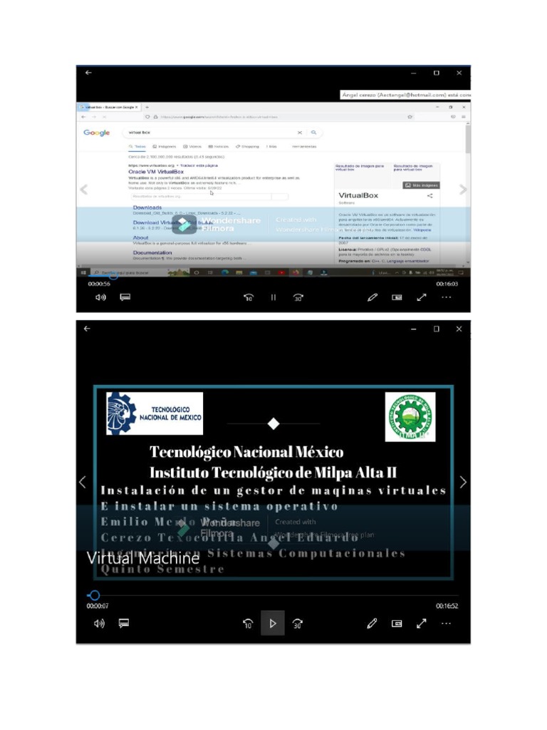 Capturas Virtual Machine | PDF