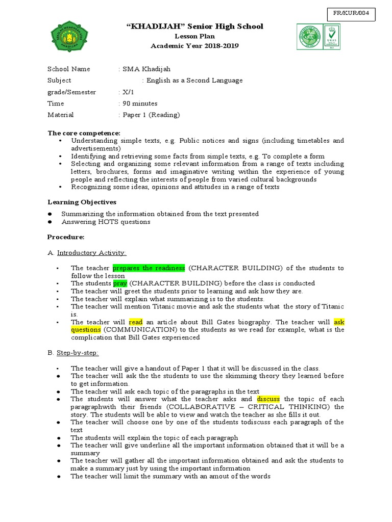 ESL 1 Summarizing | PDF | Citation | Teachers ESL 1 Summarizing | PDF | Citation | Teachers