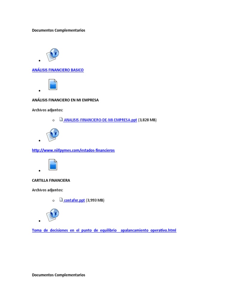 Documentos Complementarios | PDF | Negocios