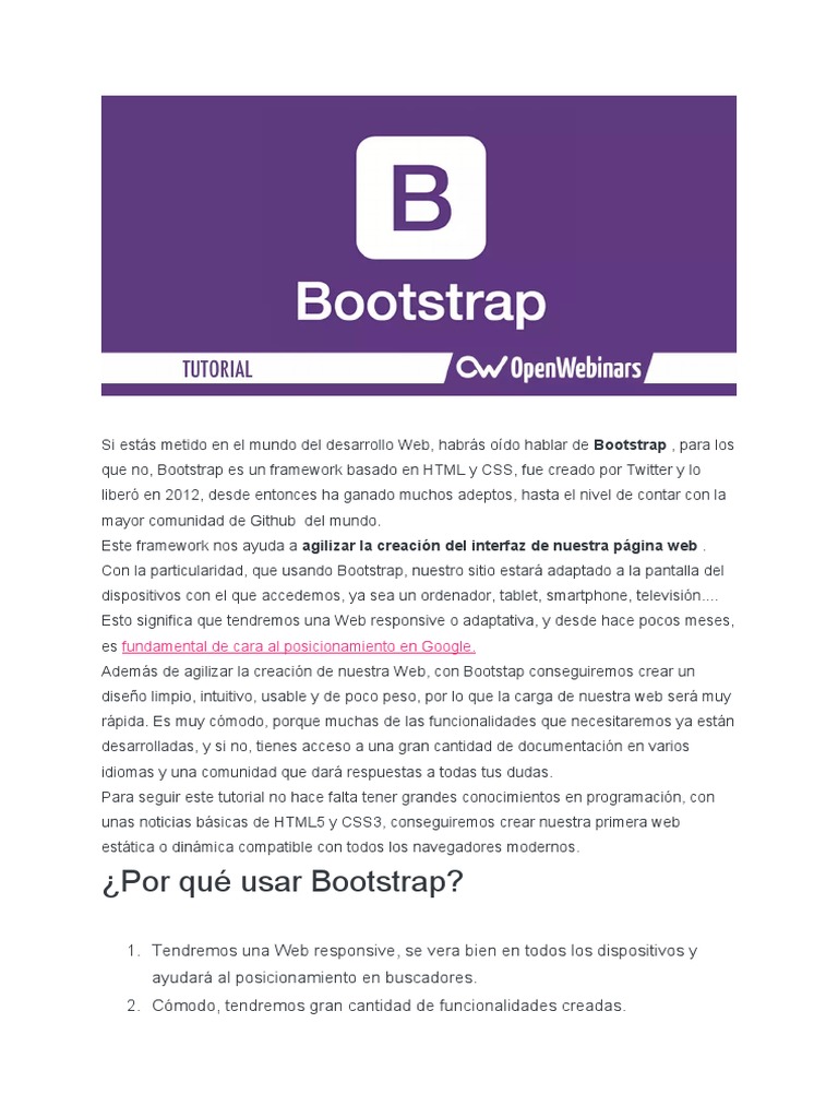 Bootstrap Pdf Bootstrap Marco Frontal Red Mundial 