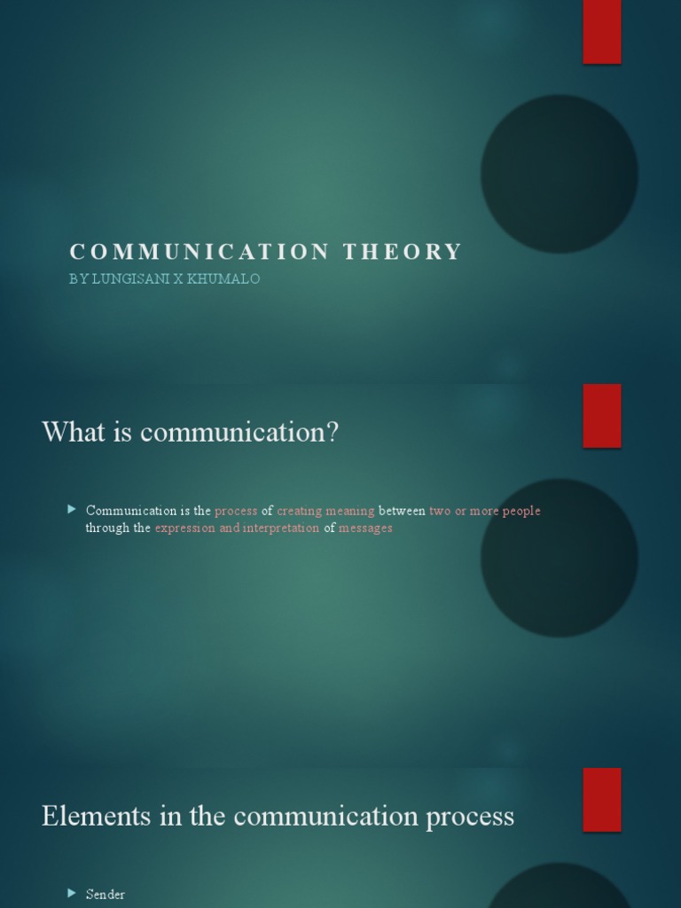 Understanding Communication Theory | PDF | Communication ...