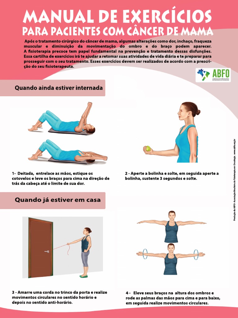 Exercícios de Fisioterapia Pós-Mastectomia | PDF