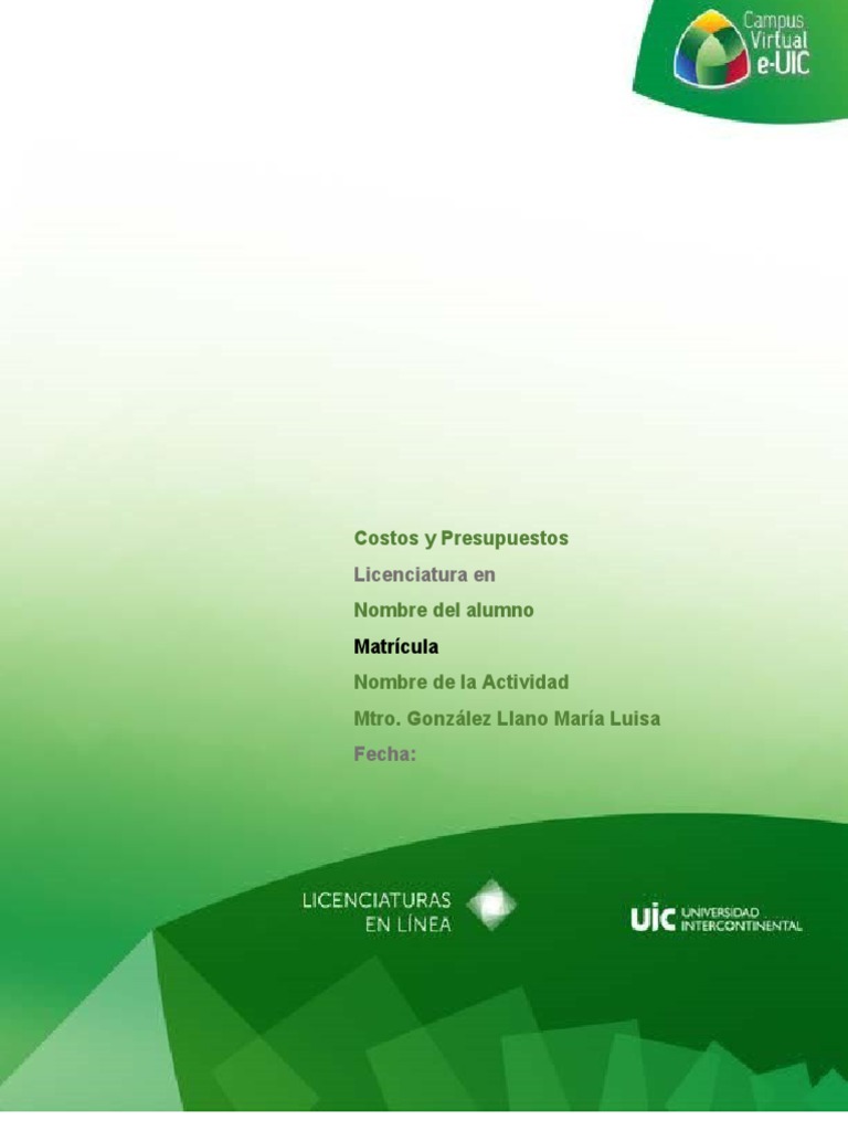 Formato Tareas UIC-5 | PDF