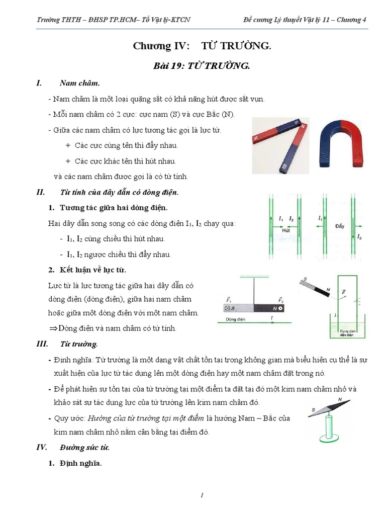 Ly Thuyet Chuong 4 - Vat Ly 11 | PDF