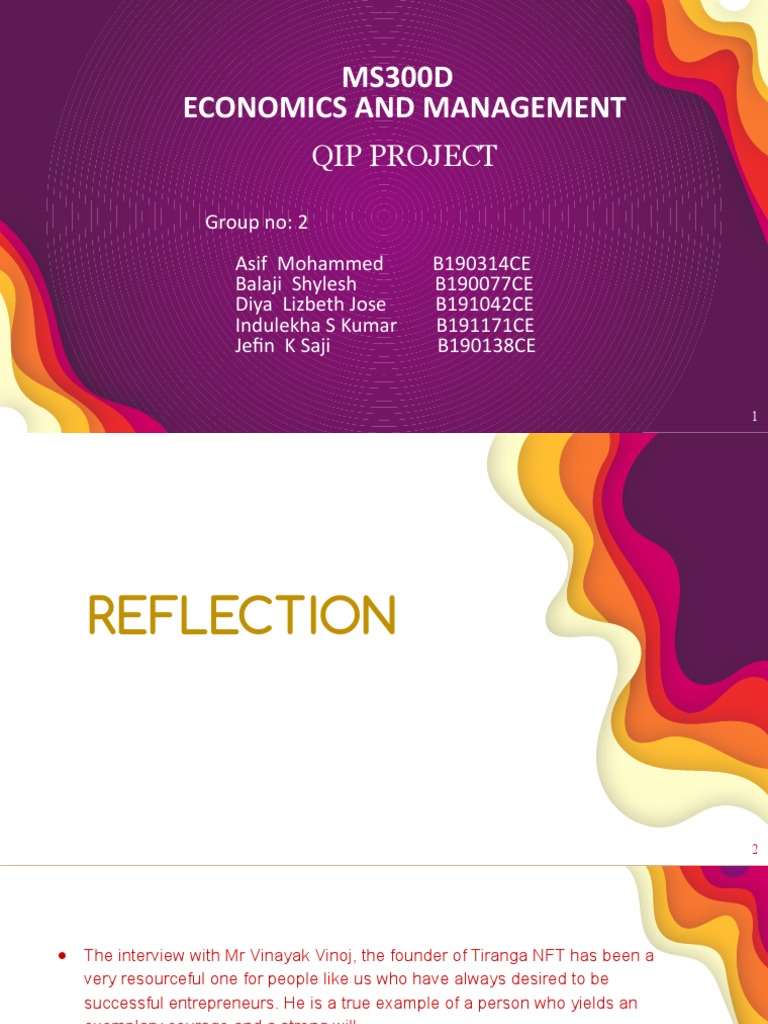 Group 2 EnM QIP Project | PDF