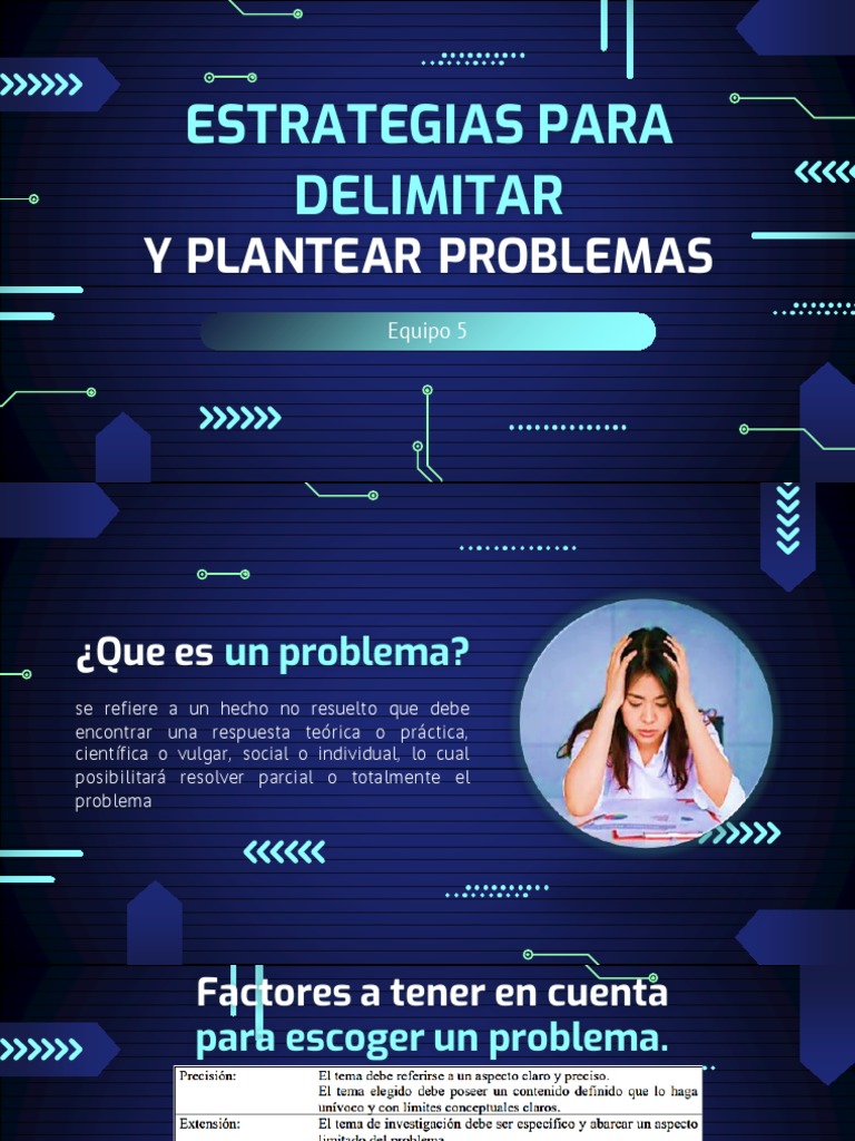 Esquipo 5. Estrategia para Delimitar y Plantear Problemas | PDF ...