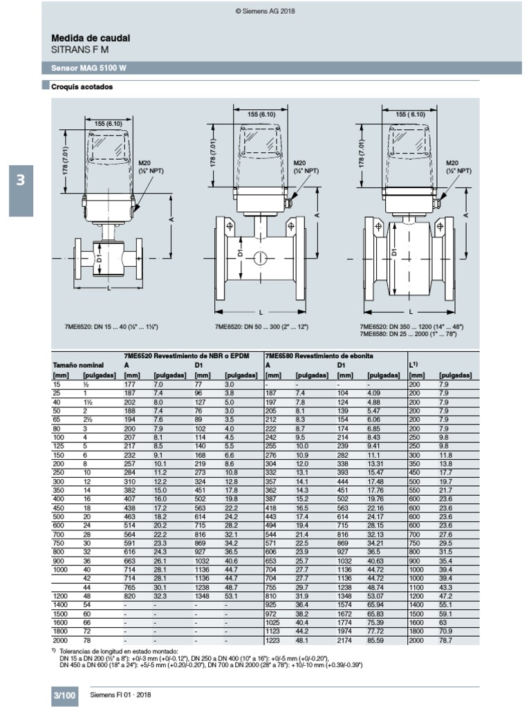Dimensiones MAG 5100W | PDF | Siemens