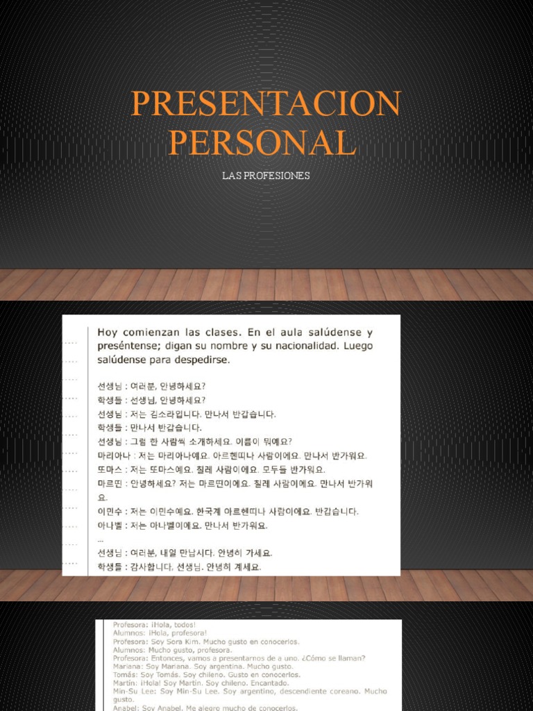 ¿Cómo Estructurar Una Presentación Personal – JKEI