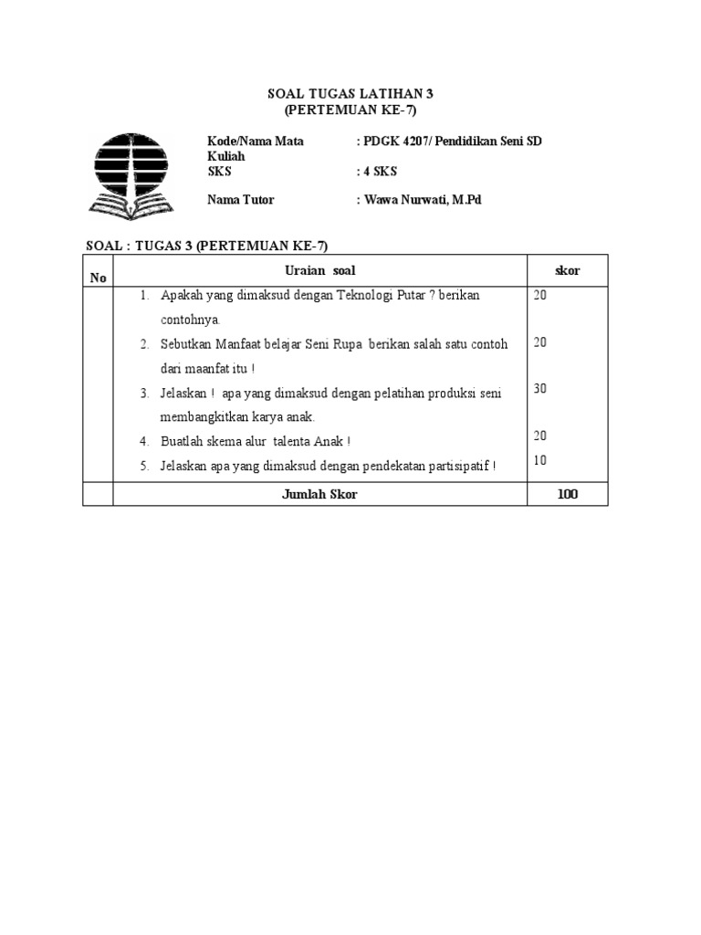 Soal TT 3 | PDF