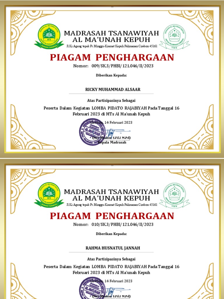 PIAGAM ISRA MIRAJ | PDF