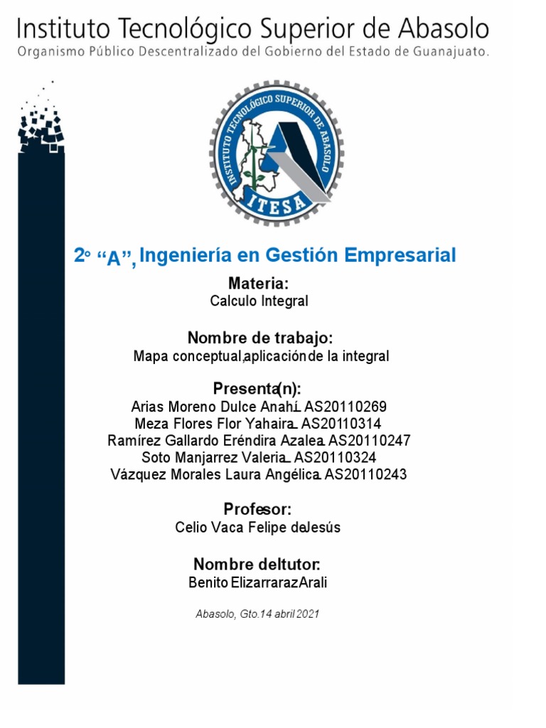 Mapa Conceptual Aplicación de La Integral | PDF | Integral | Zona