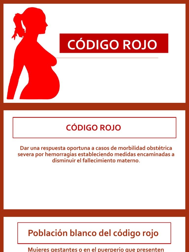 Código Rojo | PDF | Sangrado | Parto