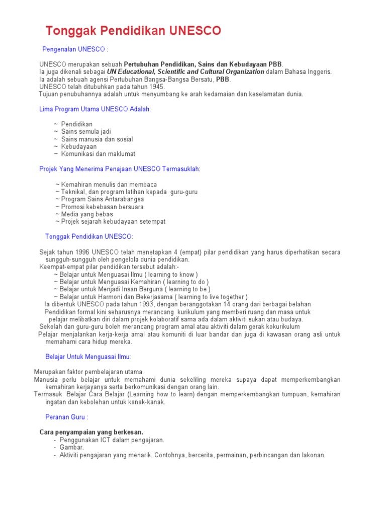 Nota Unesco | PDF