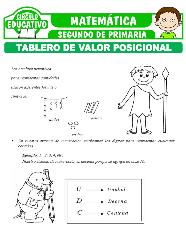 Valor Posicional | PDF | Notación Matemática | Diseño gráfico