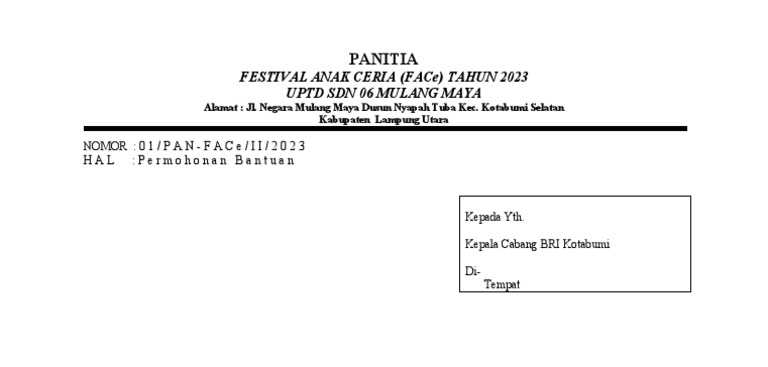 Kop Surat Amplop | PDF