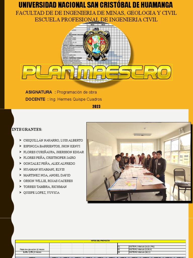 Plan Maestro | PDF