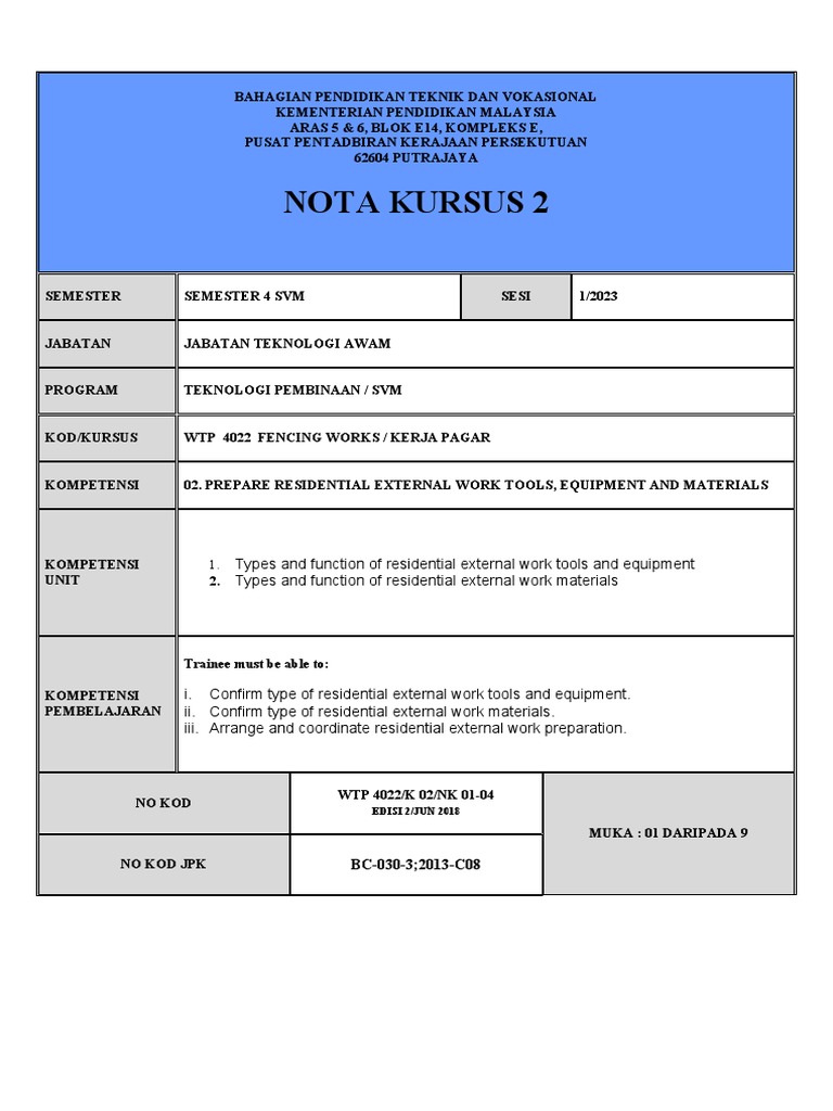 Nk2-Fencing Work | PDF