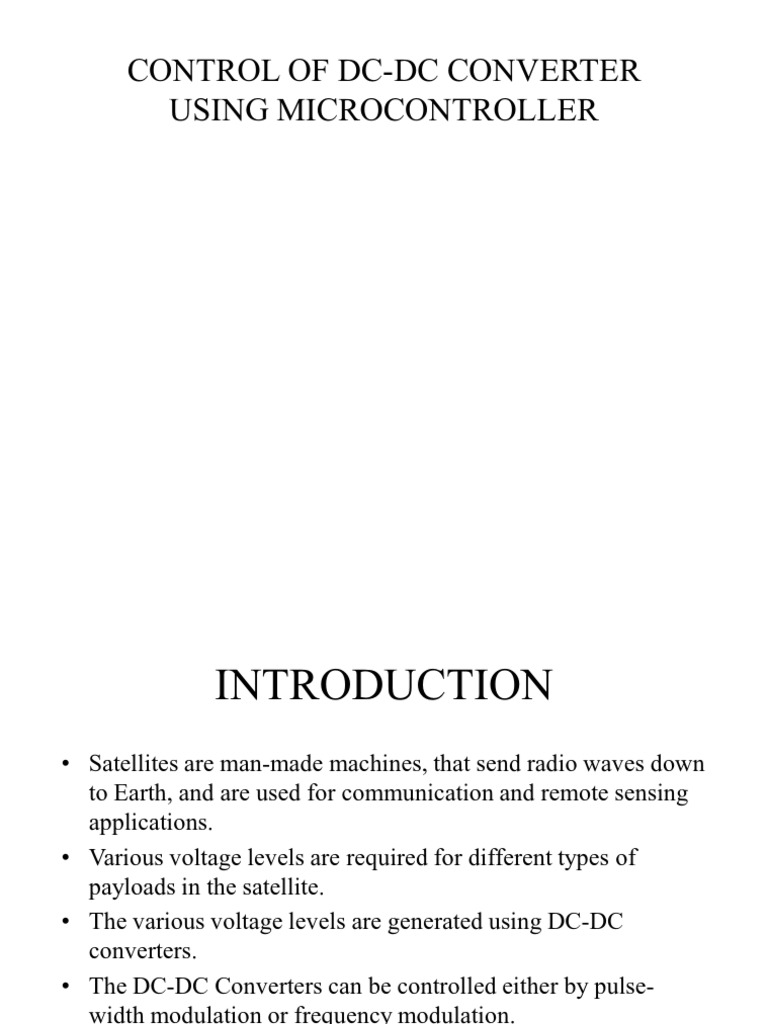 DC-DC Converters Overview and Types | PDF | Operational Amplifier ...