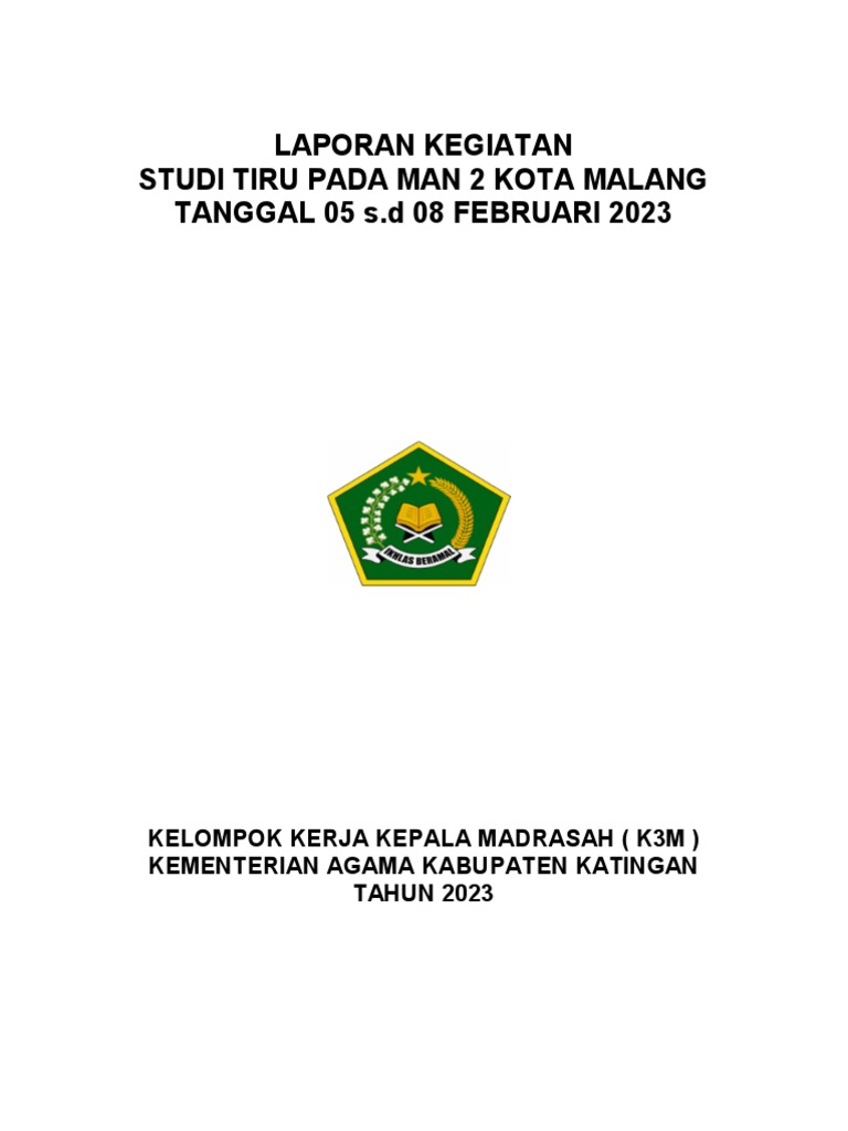 Laporan Studi Tiru Man 2 Kota Malang | PDF