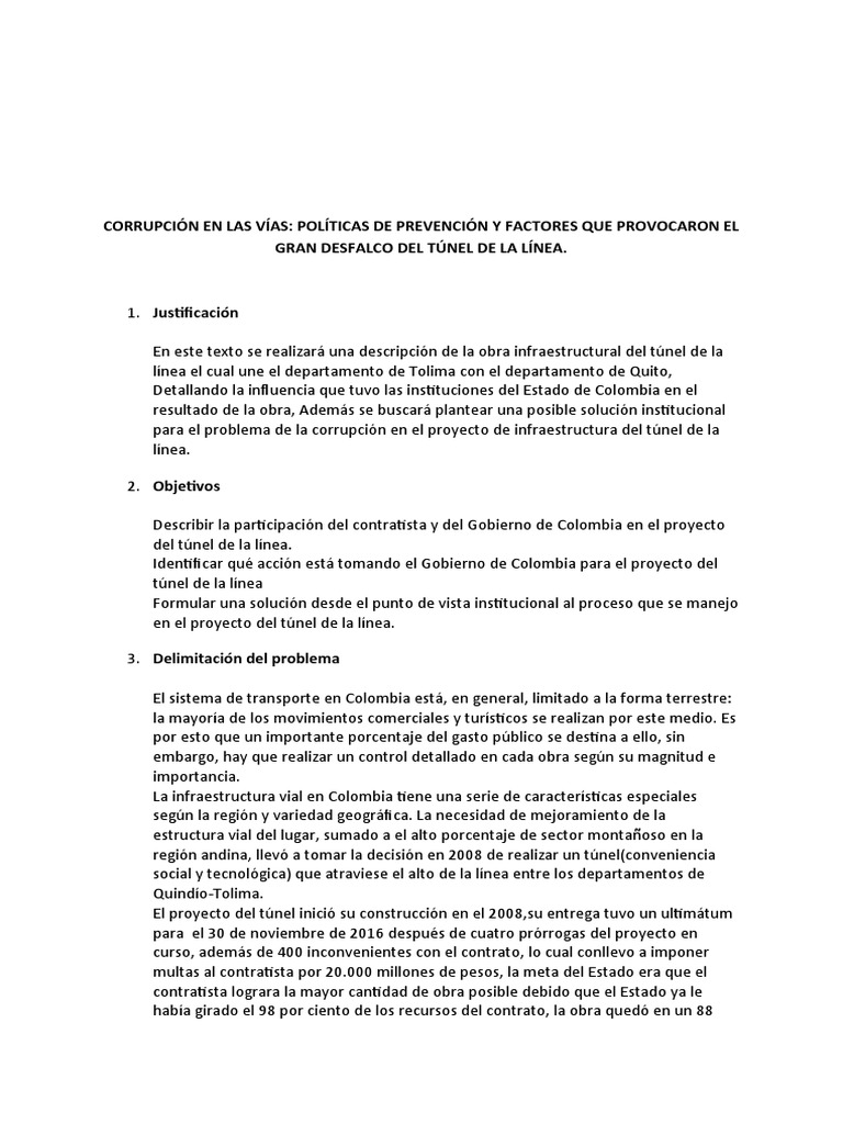 Análisis de las políticas públicas y factores institucionales que llevaron al fracaso del ...