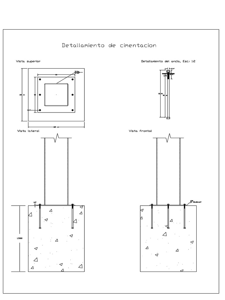 Detalle de Cimentacion | PDF