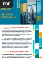 Current Trends and Issues | PDF | Educational Technology | Science ...