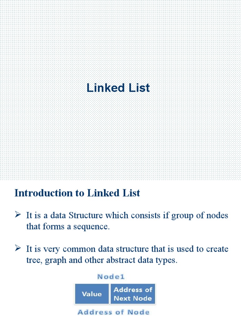 Linked List | PDF | Pointer (Computer Programming) | Computer Data Linked List | PDF | Pointer (Computer Programming) | Computer Data