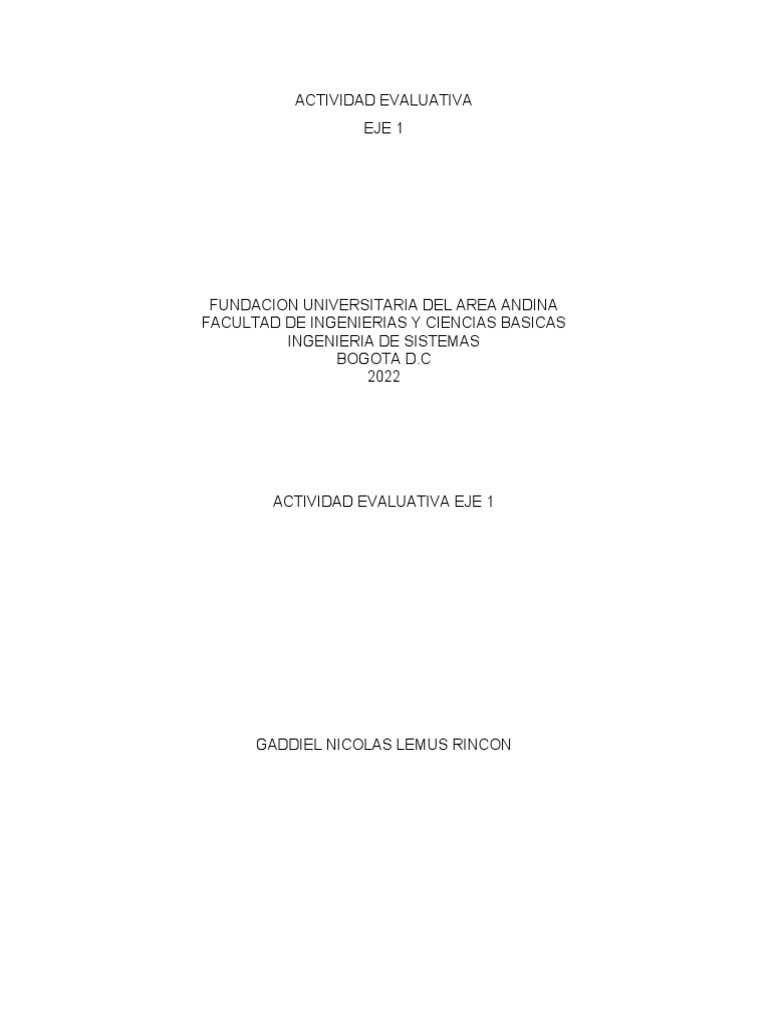 Actividad Evaluativa Eje 1 | Descargar gratis PDF | Números ... Actividad Evaluativa Eje 1 | Descargar gratis PDF | Números ...