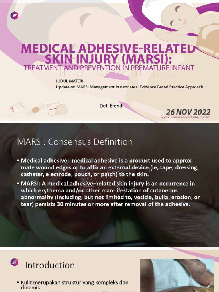 Medical Adhesive-Related Skin Injury - DeFI | PDF