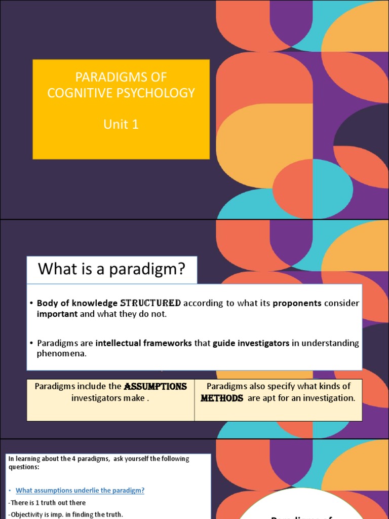 PARADIGMS of Cognitive Psychology | Download Free PDF | Cognitive Psychology | Information