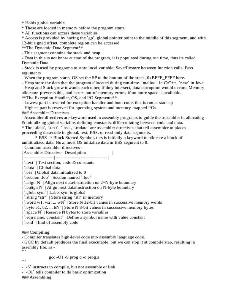 Blue Computer Architecture Notes-2-3 | PDF | Assembly Language | Computing