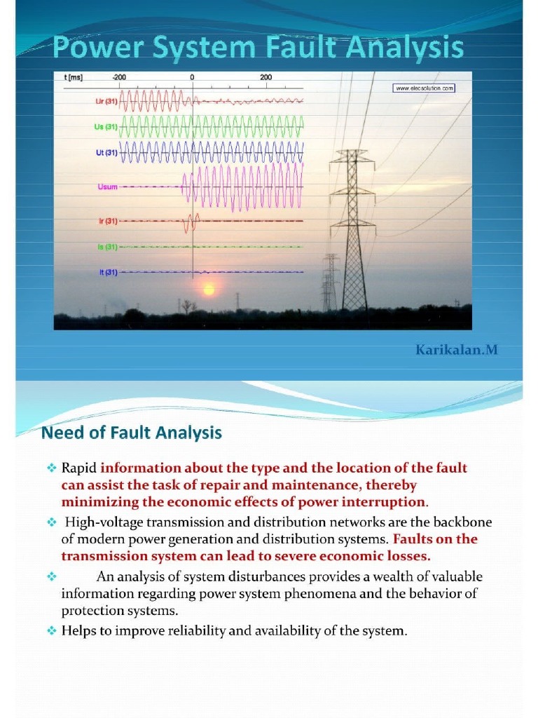 Power System Fault Analysis Pdf