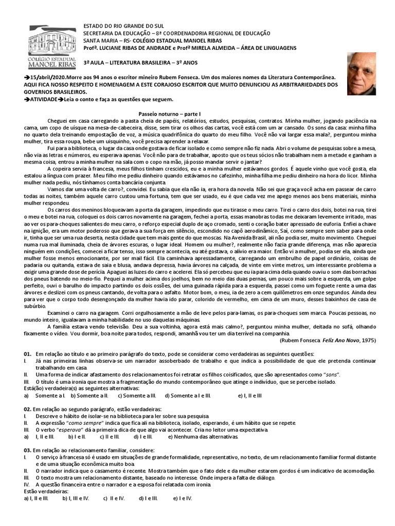 Passeio Noturno - Parte I | PDF | Carro