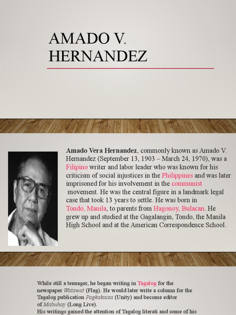 21st Amado V. Hernandez | PDF