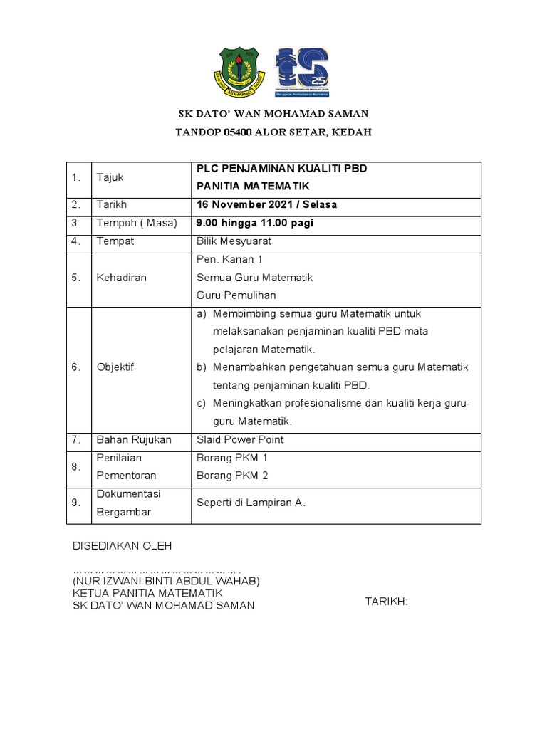 REPORT PLC PBD | PDF