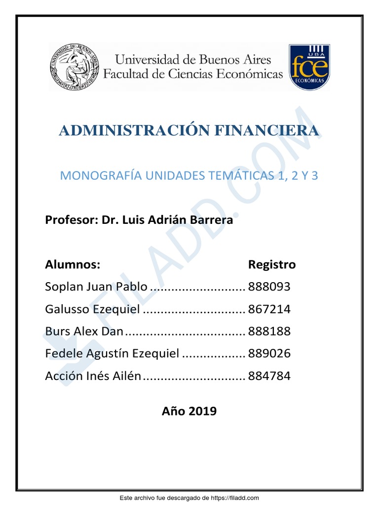 Monografia UT 1 2 y 3 | PDF | La política monetaria | Interés