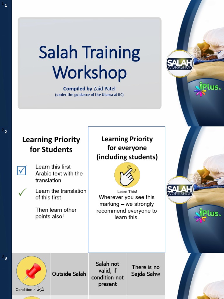 Importance of Salah Training Workshop | PDF | Theocracy | Monotheistic ...