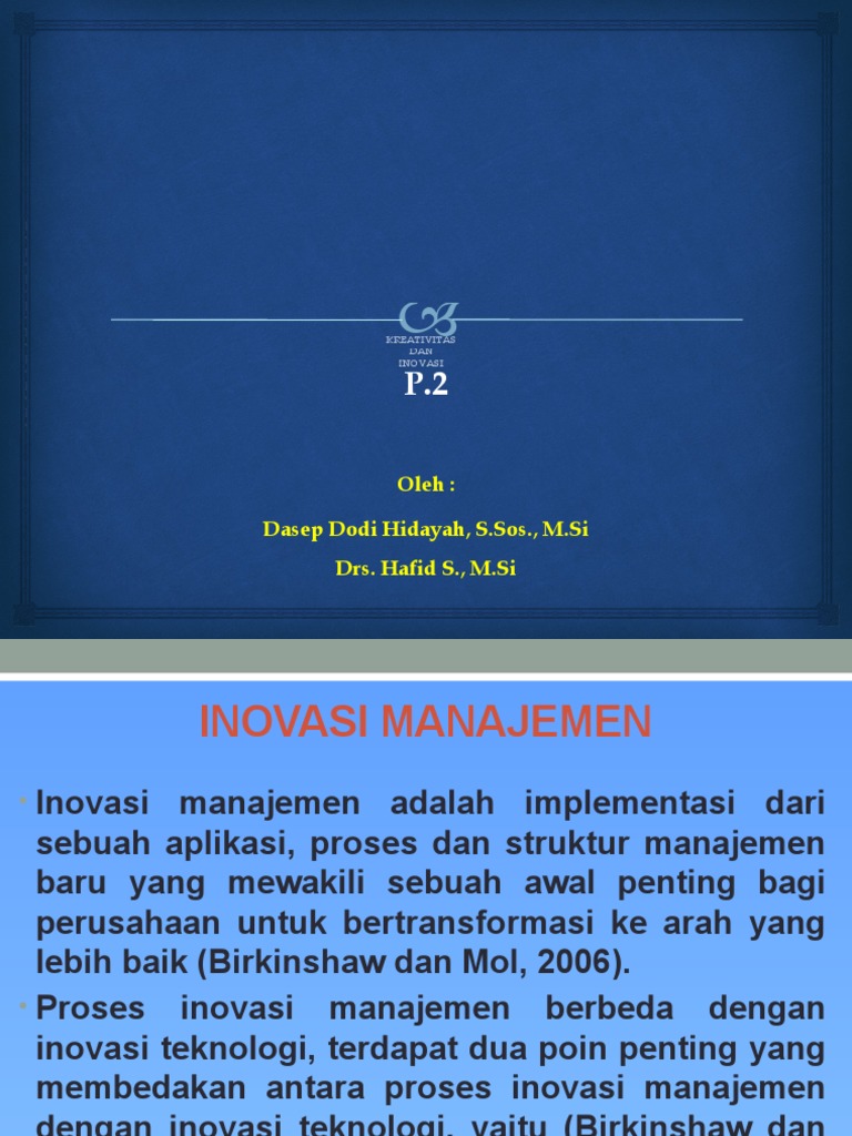 P02 MGT Inovasi | PDF