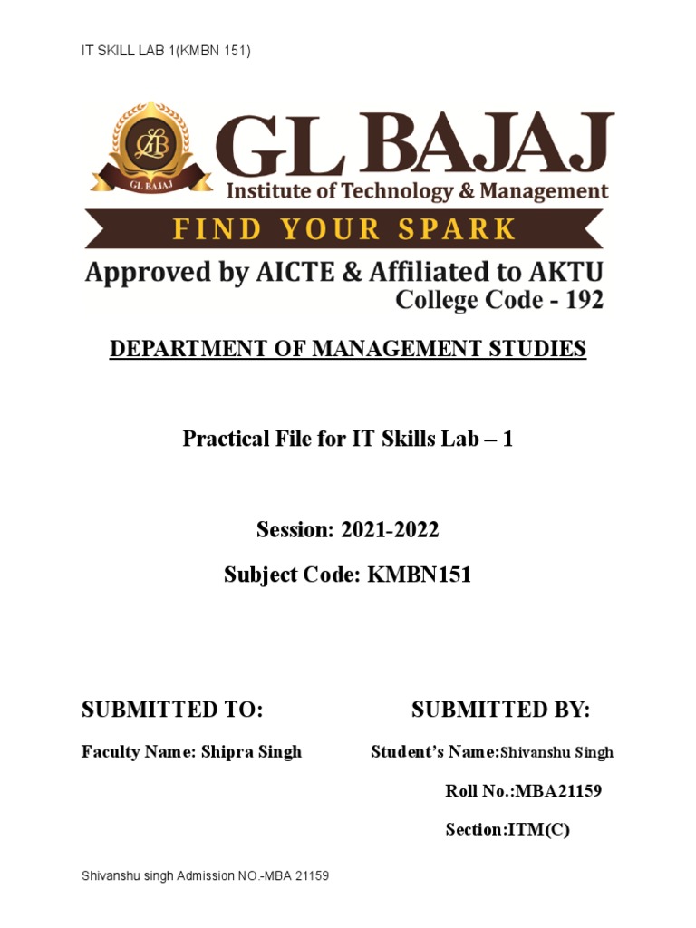 Shivanshu Singh Addmission Number (MBA21159) - Google Docs IT PRACTICAL ... Shivanshu Singh Addmission Number (MBA21159) - Google Docs IT PRACTICAL ...