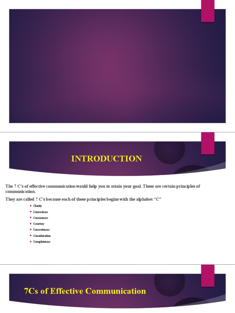 The Seven C's of Effective Communication: Principles for Clear, Correct ...