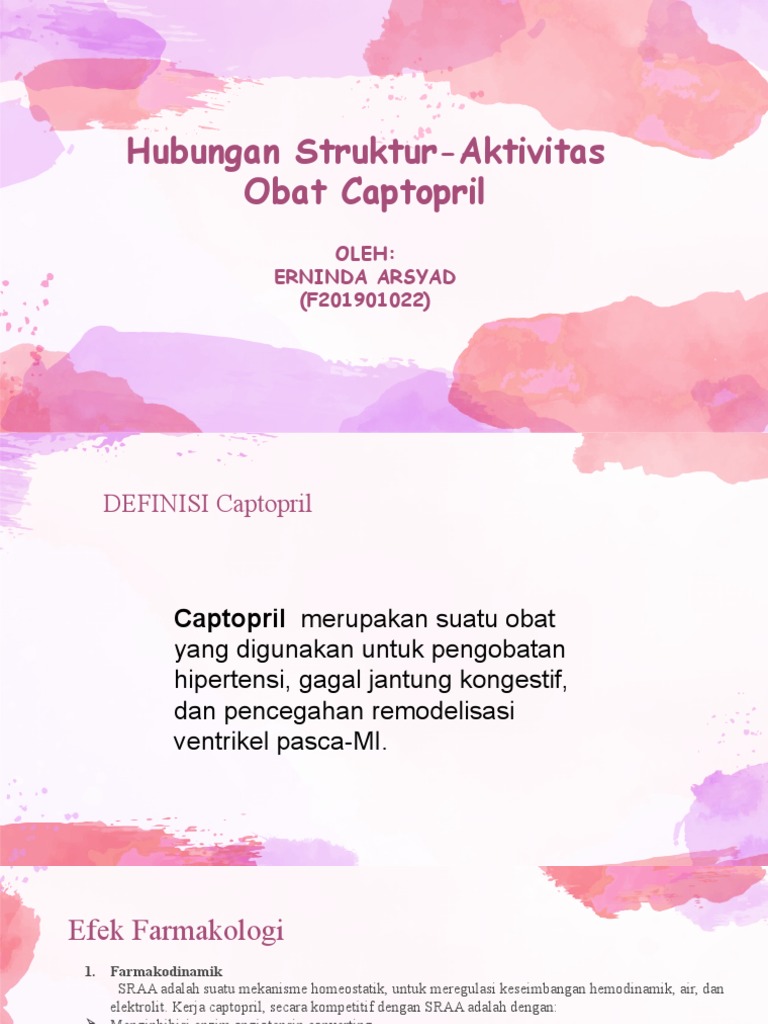(Hubungan Struktur- Aktivitas Obat Captopril ) Ppt Kimed Erninda Arsyad ...