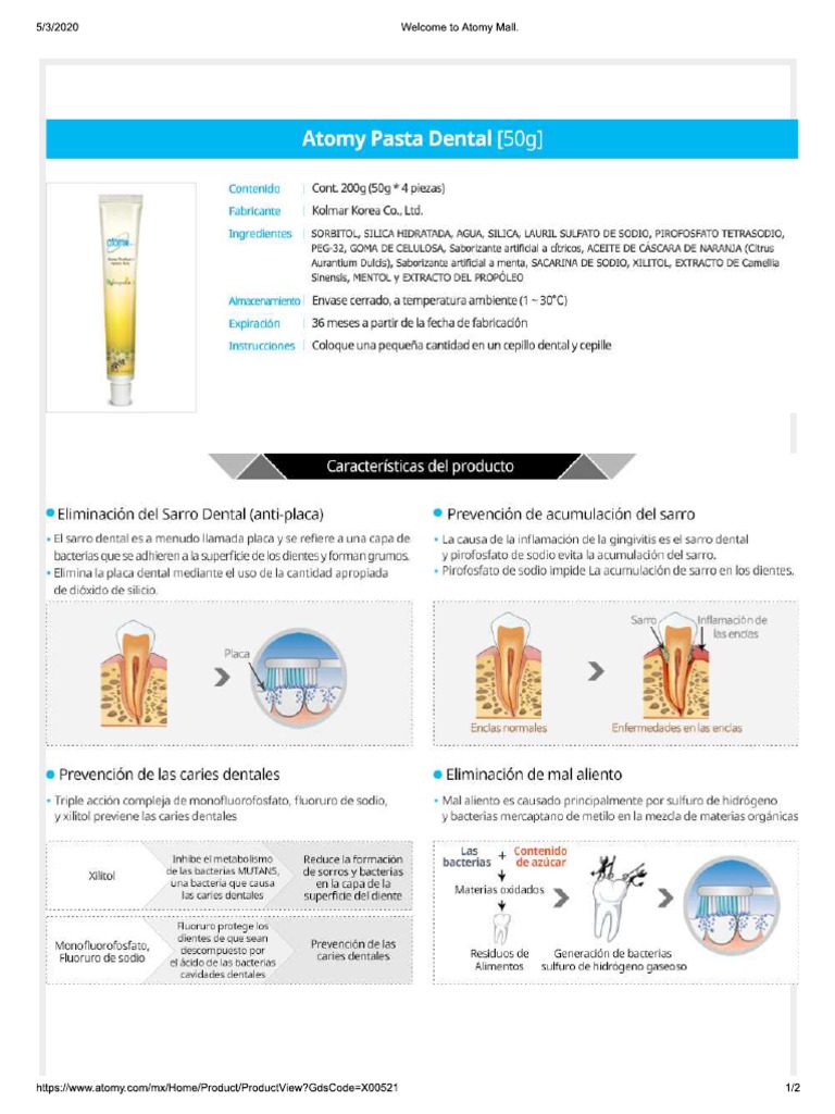 Pasta Dental 50 GR | PDF