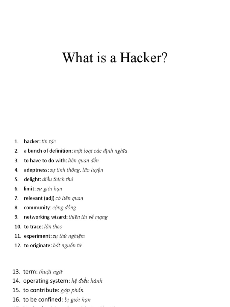 What Is A Hacker | PDF