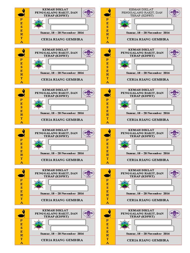Id Card Peserta | PDF