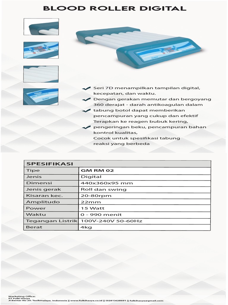 Brosur Roller Mixer Digital | PDF