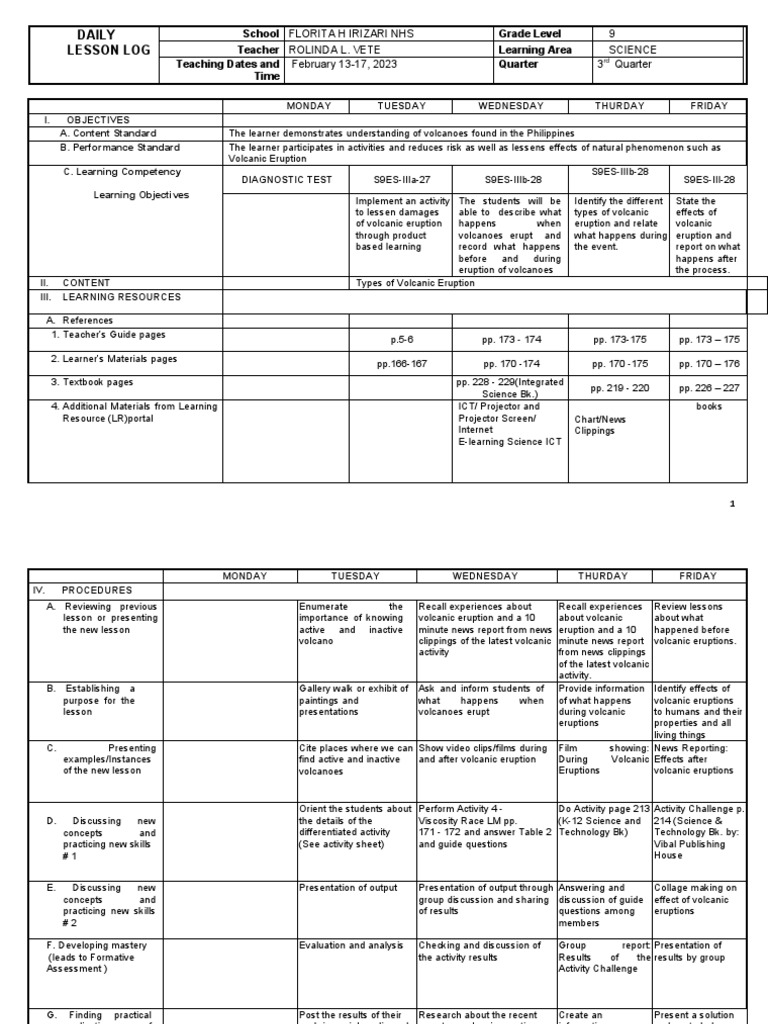 Understanding Volcanic Eruptions | PDF | Volcano | Learning