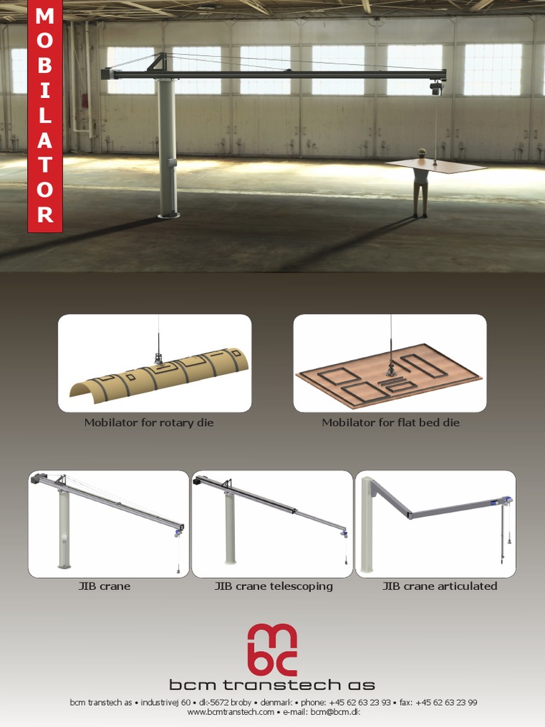 Mobilator For Rotary Die Mobilator For Flat Bed Die | PDF | Crane ...